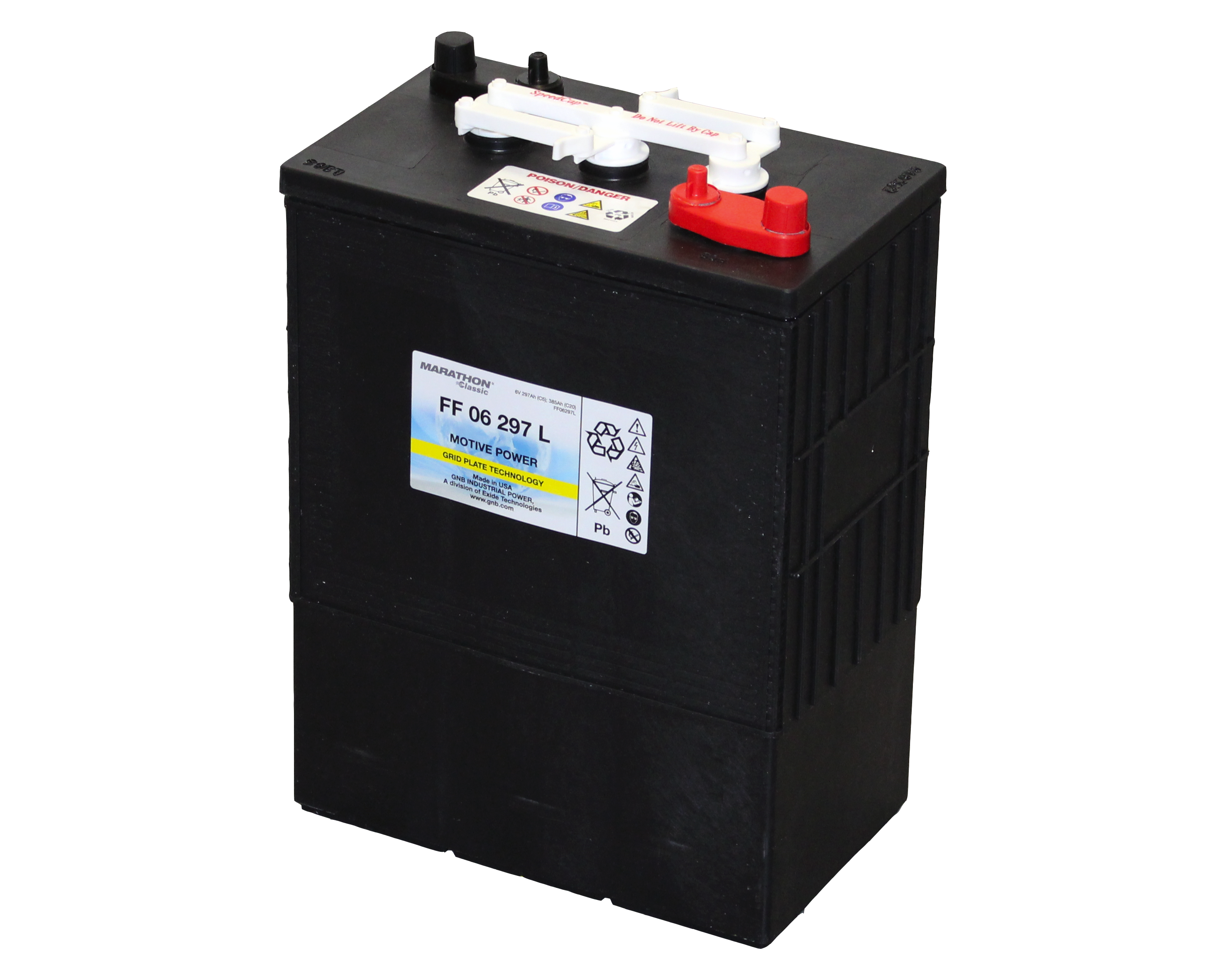 Exide GNB FF06297L DEEP CYCLE 6V 385Ah C20 - batteri24.no