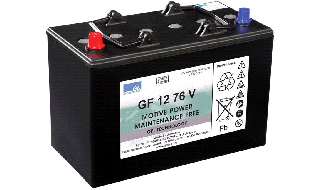 Sonnenschein GF12076V 12V -76Ah GELbatteri - batteri24.no